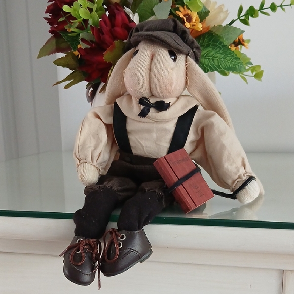 Accents | Vintage Country Floppy Ear Bunny Rabbit In Knickers W School ...